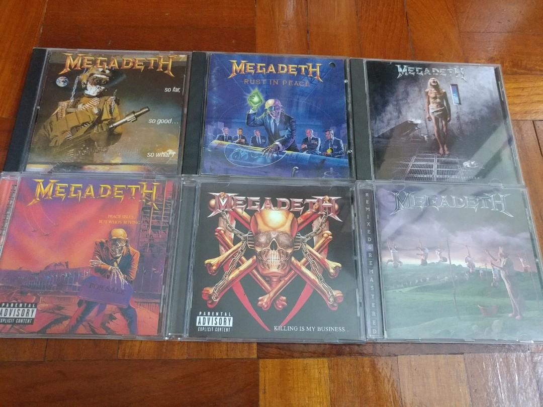 Megadeth albums, Hobbies & Toys, Music & Media, CDs & DVDs on Carousell