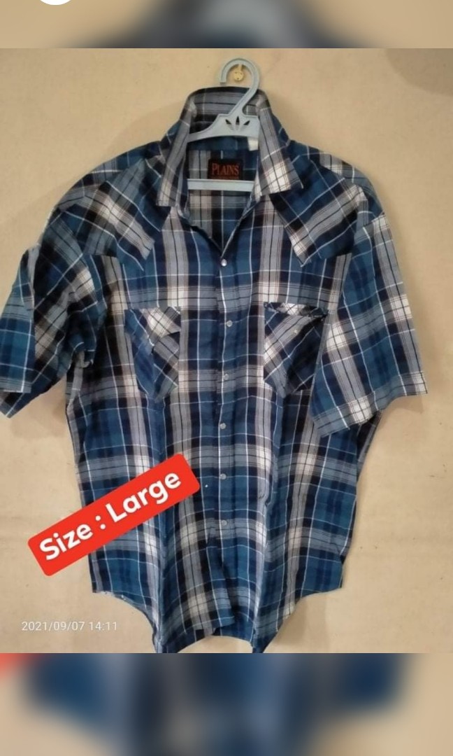 Men's Checkered Blue Polo, Men's Fashion, Tops & Sets, Tshirts & Polo ...