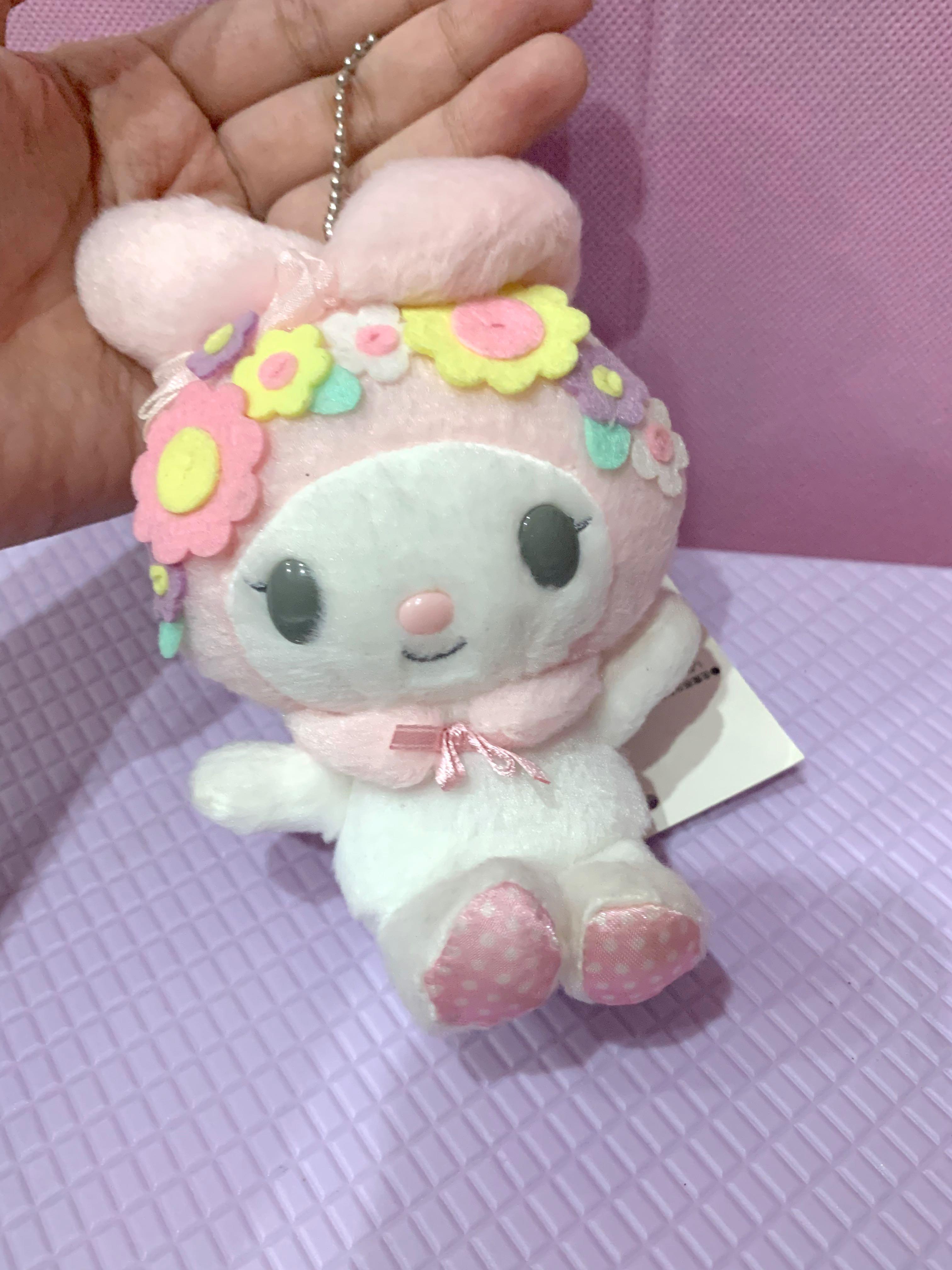 My Melody Flower Crown Mascot with Chain, Hobbies & Toys, Toys & Games ...