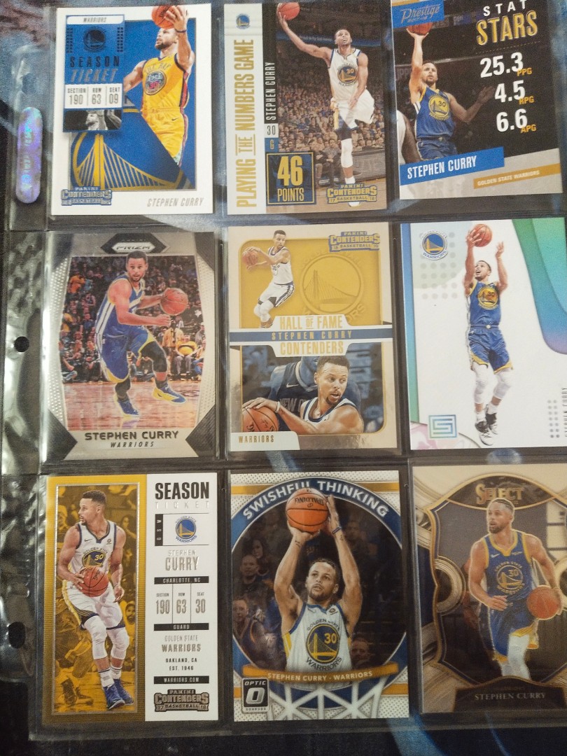 NBA Cards Steph Curry Cards Set, Hobbies & Toys, Toys & Games on Carousell