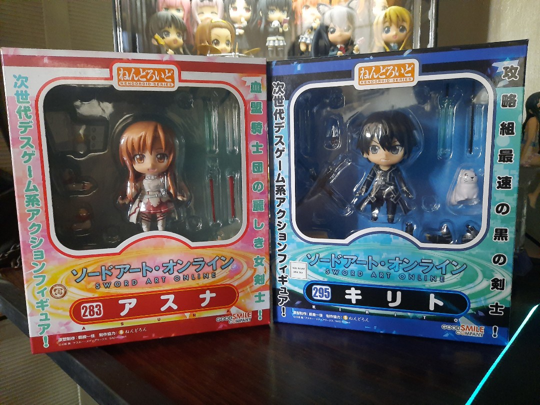Nendoroid 295 Kirito & Nendoroid 283 Asuna, Hobbies & Toys, Toys ...