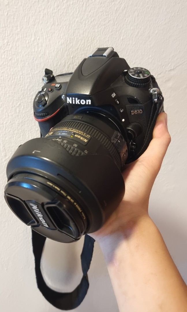 NIKON D610 full kit (+3 lenses) Cheap, Photography, Cameras on Carousell