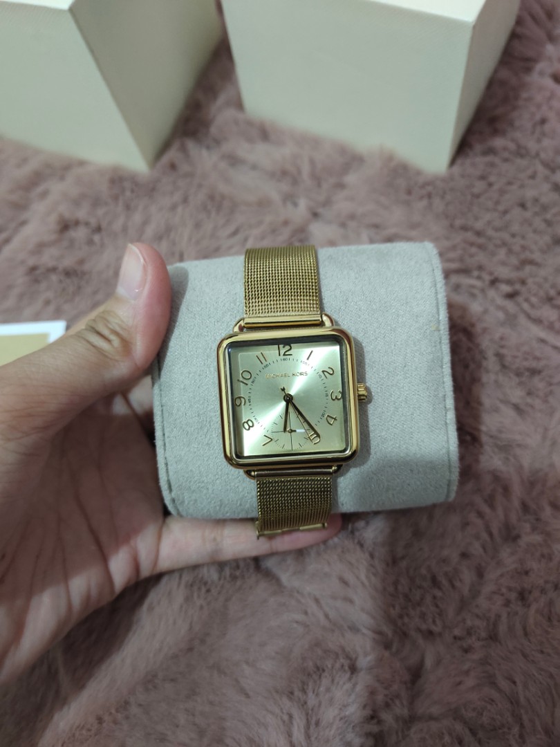 Original MK Square Watch, Women's Fashion, Watches & Accessories ...
