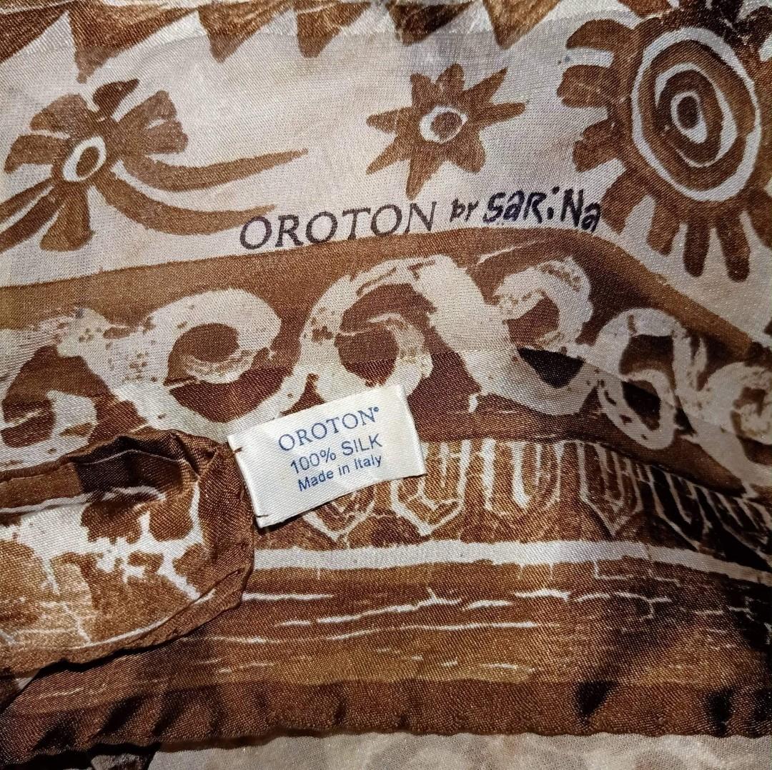 OROTON SILK SCARF, Women's Fashion, Watches & Accessories, Scarves on ...