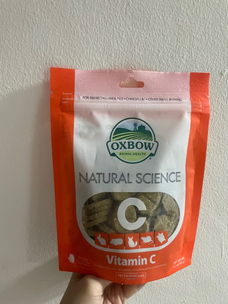 Oxbow vitamin c, Pet Supplies, Pet Food on Carousell