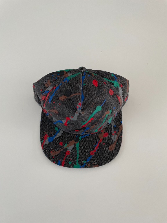 Paint Splatter Snapback Hat, Men's Fashion, Watches & Accessories, Caps ...