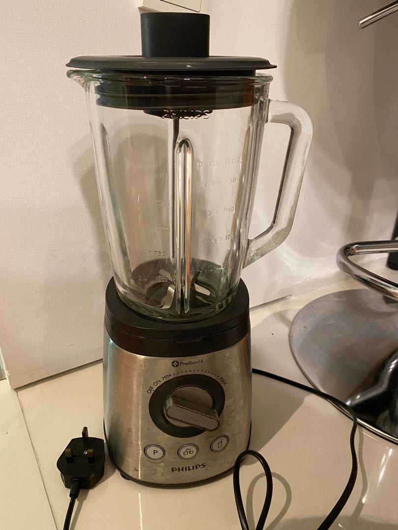 Philips HR2096 ProBlend 6 800W 2L glass jar Blender with spatula, TV ...