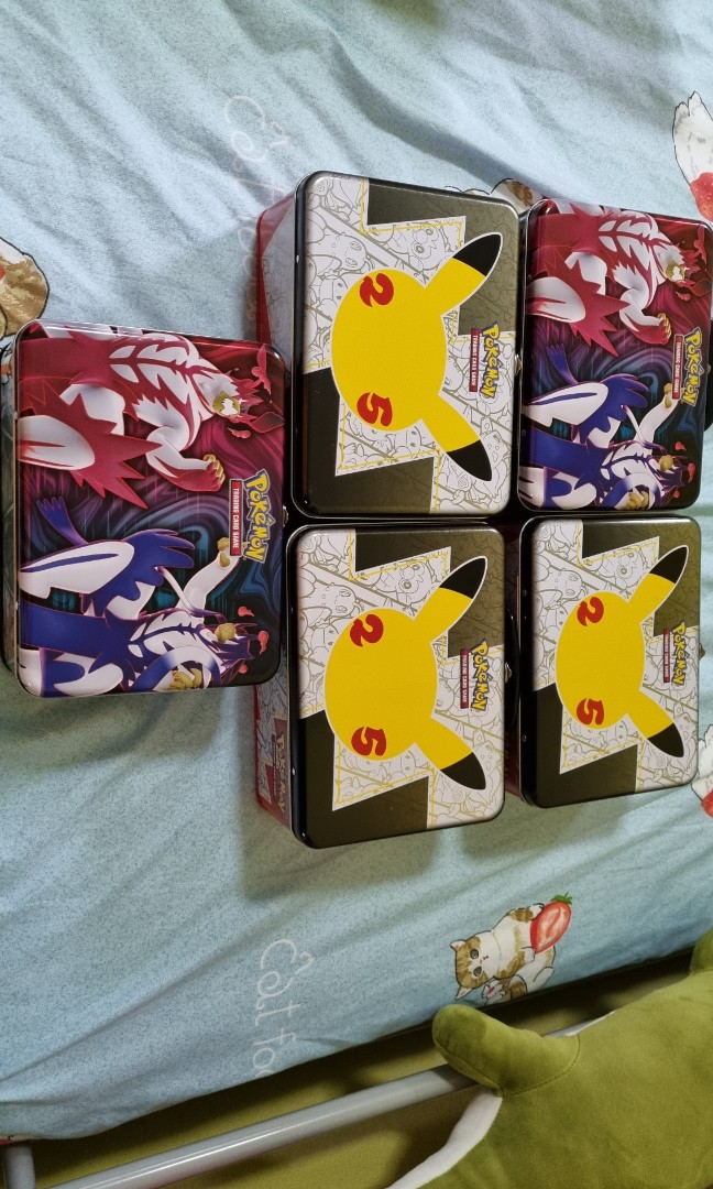 Pokemon Empty Chest Tins, Hobbies & Toys, Toys & Games on Carousell
