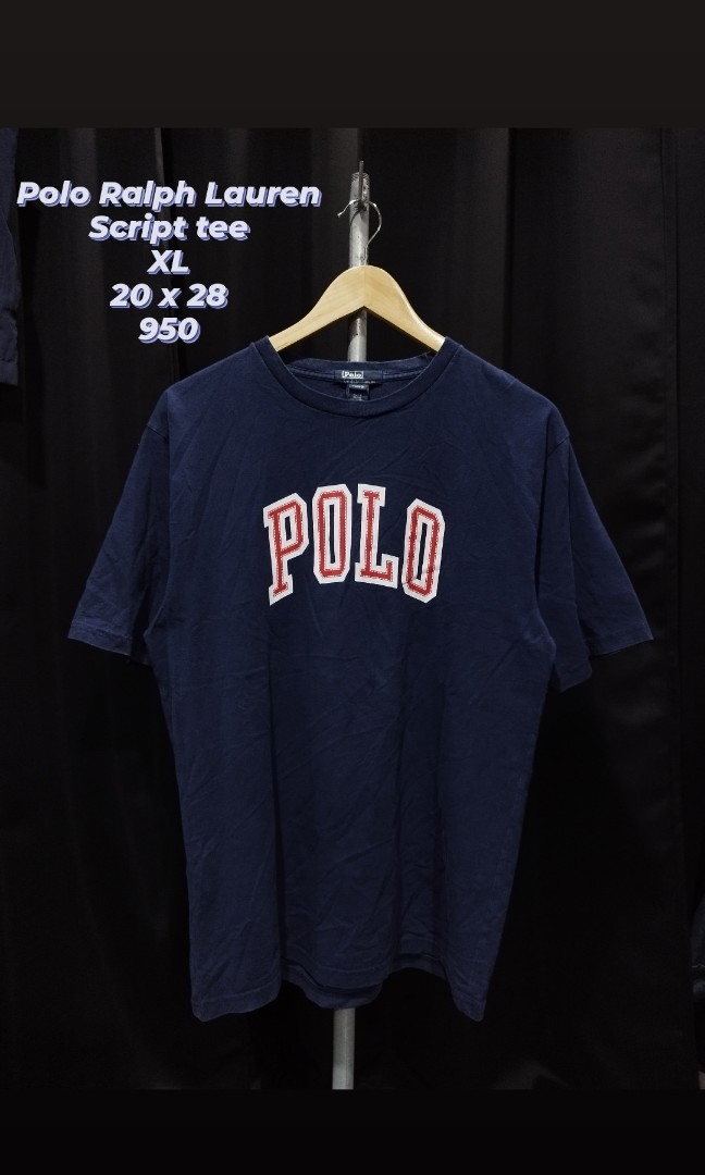 Polo Ralph Lauren script tee, Men's Fashion, Tops & Sets, Tshirts ...