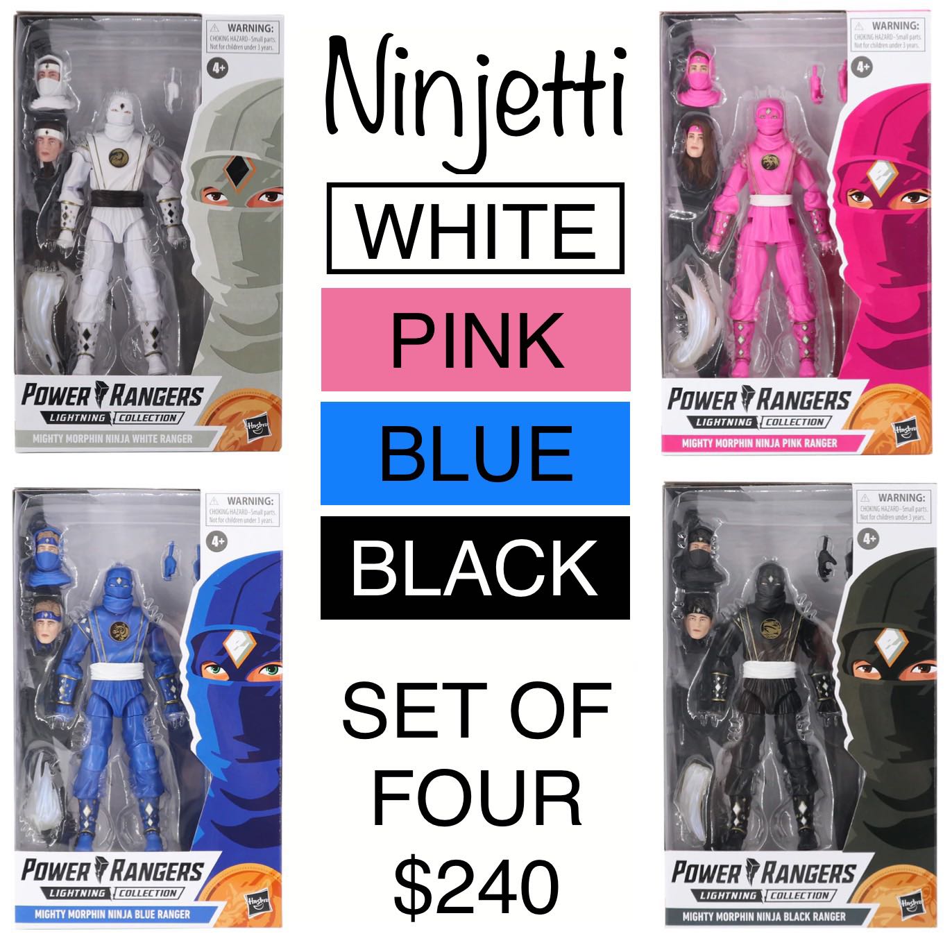 Power Rangers Lightning Collection MMPR Mighty Morphin’ Ninja Ninjetti ...