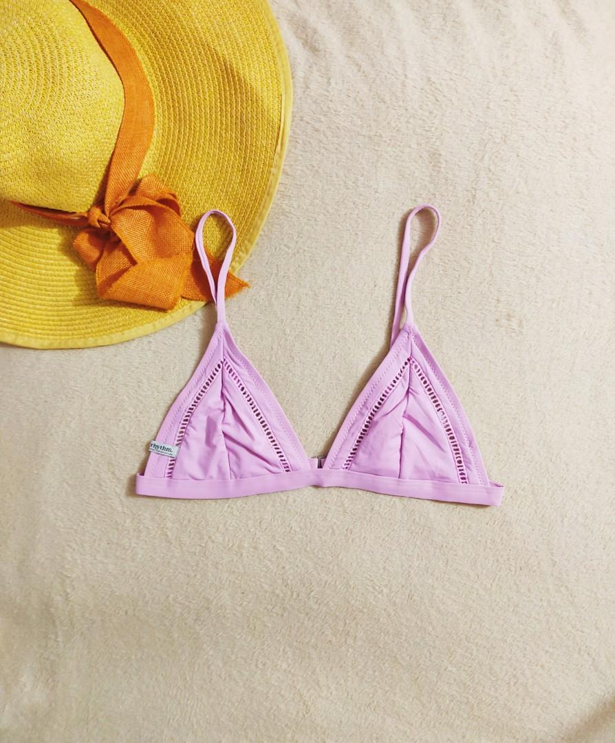 RHYTHM MY BRALETTE TRIANGLE LAVENDER BIKINI TOP, Women's Fashion ...