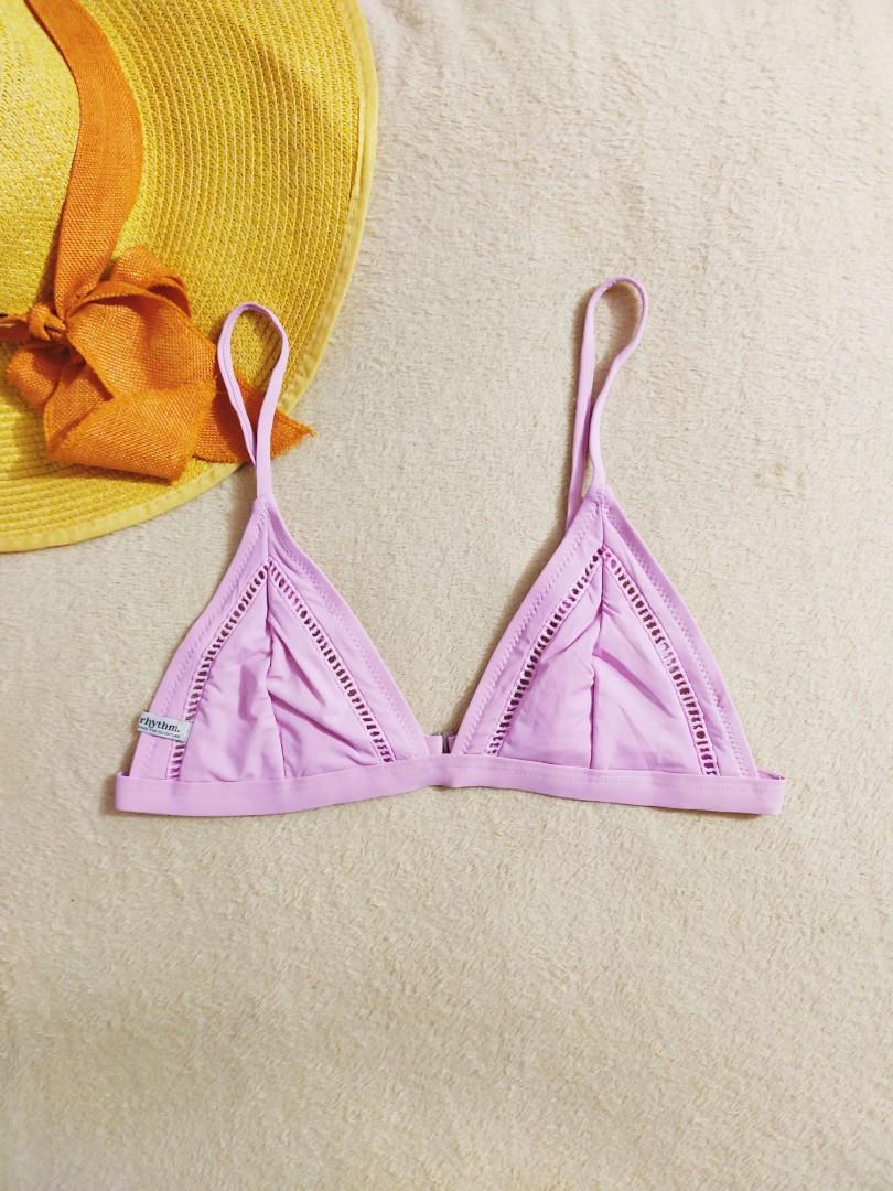 RHYTHM MY BRALETTE TRIANGLE LAVENDER BIKINI TOP, Women's Fashion ...