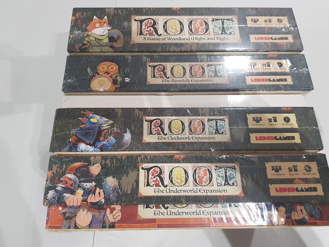 Root Collection Games with Expansions and upgrade Kit, Hobbies & Toys ...
