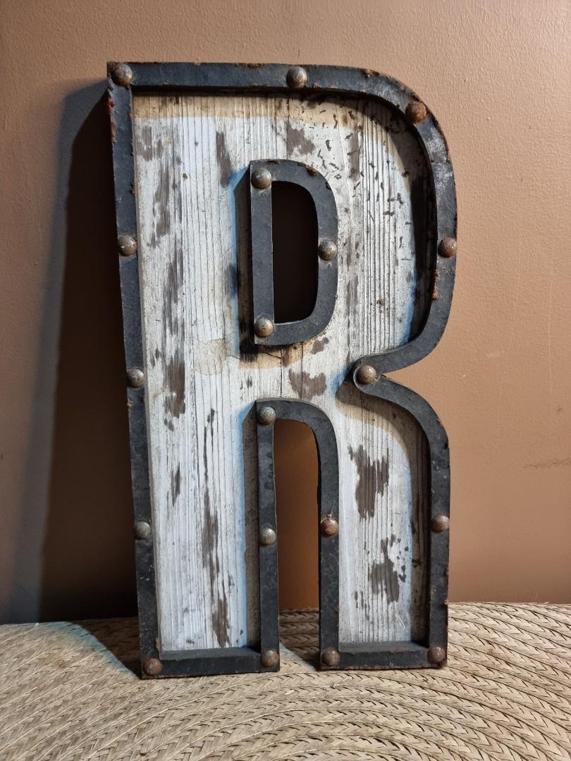 Rustic R wall decor, Furniture & Home Living, Home Decor, Wall Decor on ...