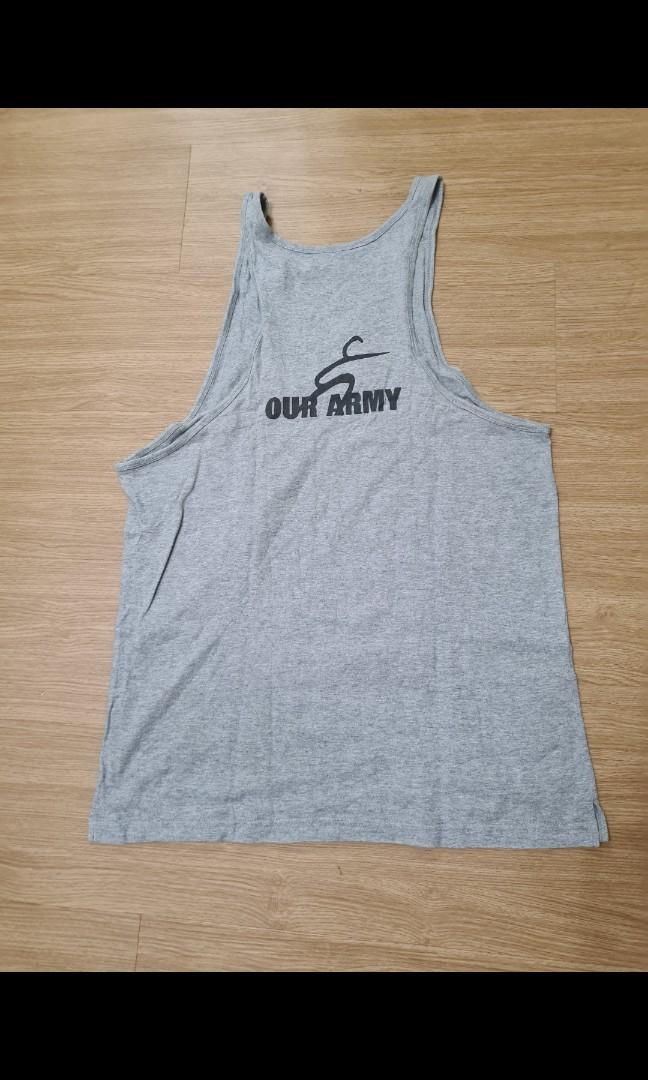 SAF Our Army PT Singlet, Men's Fashion, Activewear on Carousell