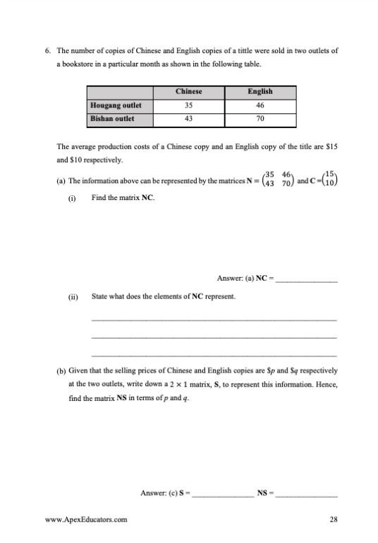 Sec 3 + Sec 4 Math (Elementary) Topical Notes + Worksheets + Exam ...