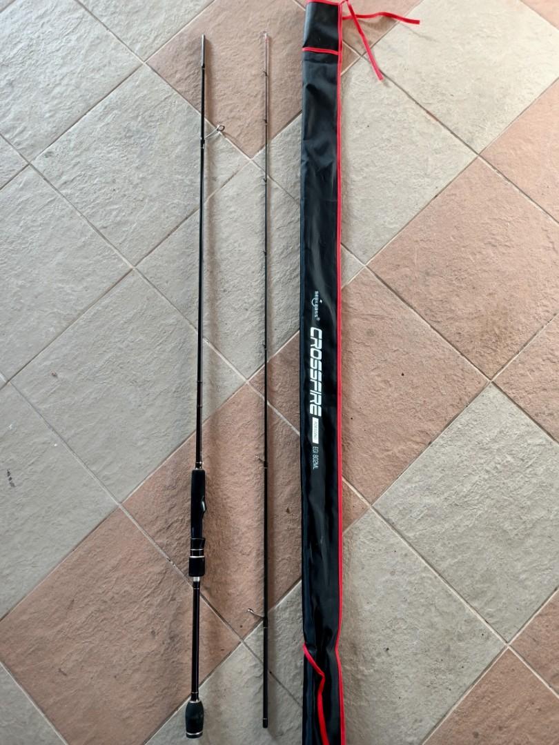 Seekaass crossfire spinning rod 802ML 2.4m, Sports Equipment, Fishing ...