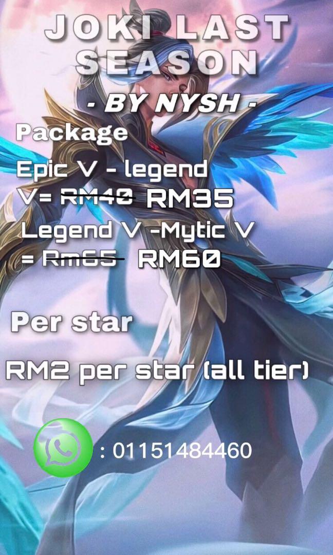 Services joki MLBB (promo last season) plis read description, Services ...