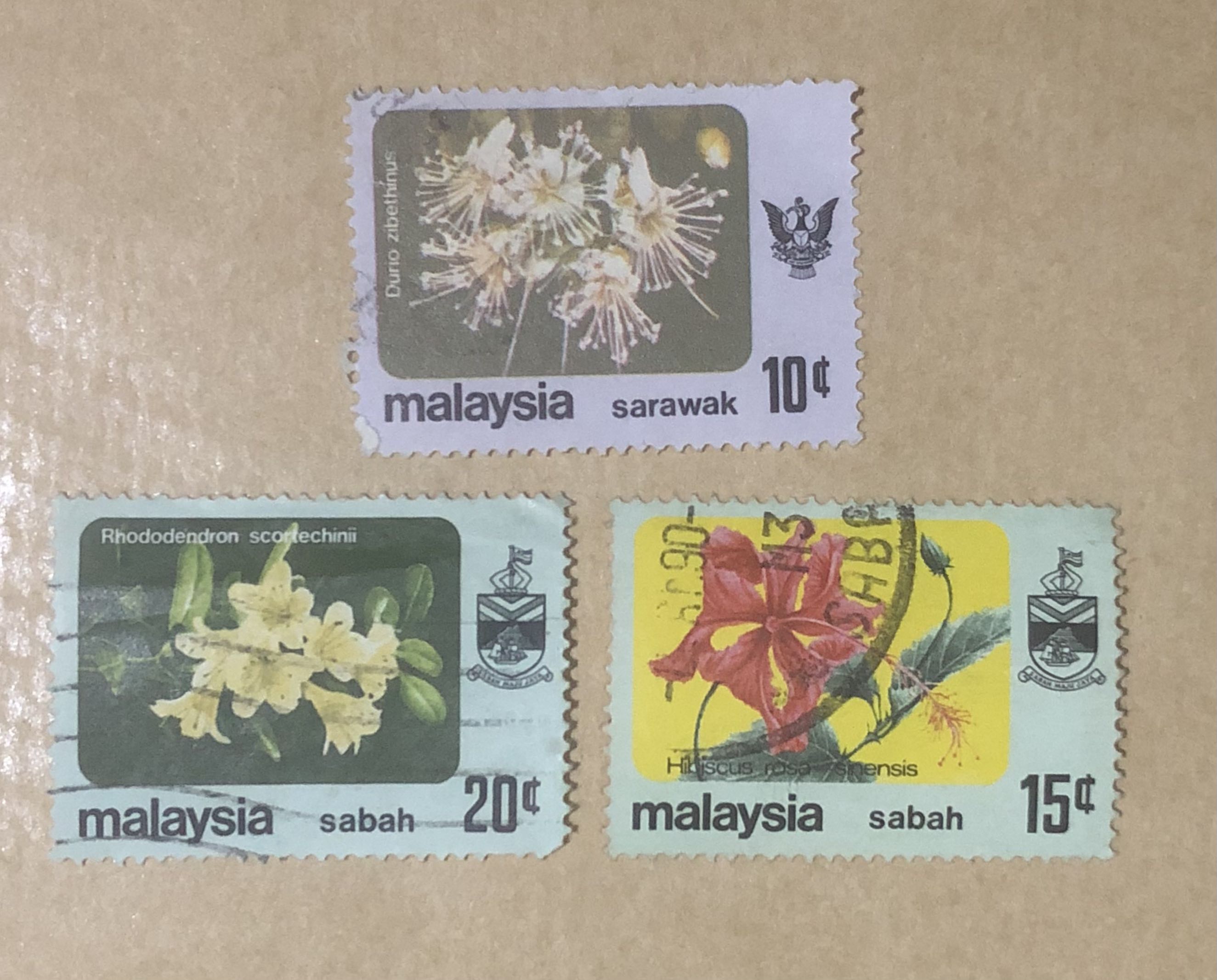 [SET] Malaysia 1984 Flower Series Used Stamp (sabah/sarawak), Hobbies ...