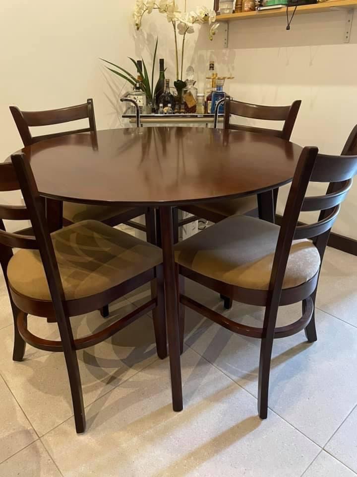 SM Home Dinner Table and Chair set, Furniture & Home Living, Furniture ...