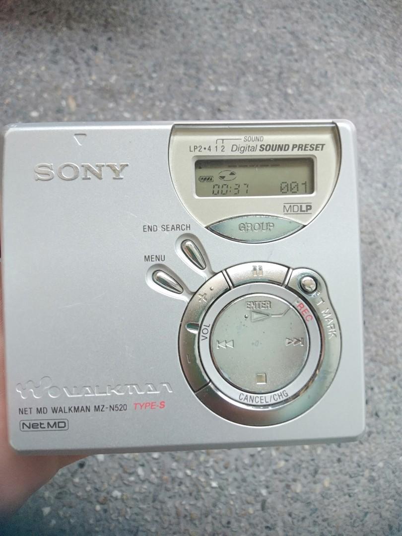 Sony WALKMAN Portable Minidisc Recorder MZ-N520 From France ( Used ...