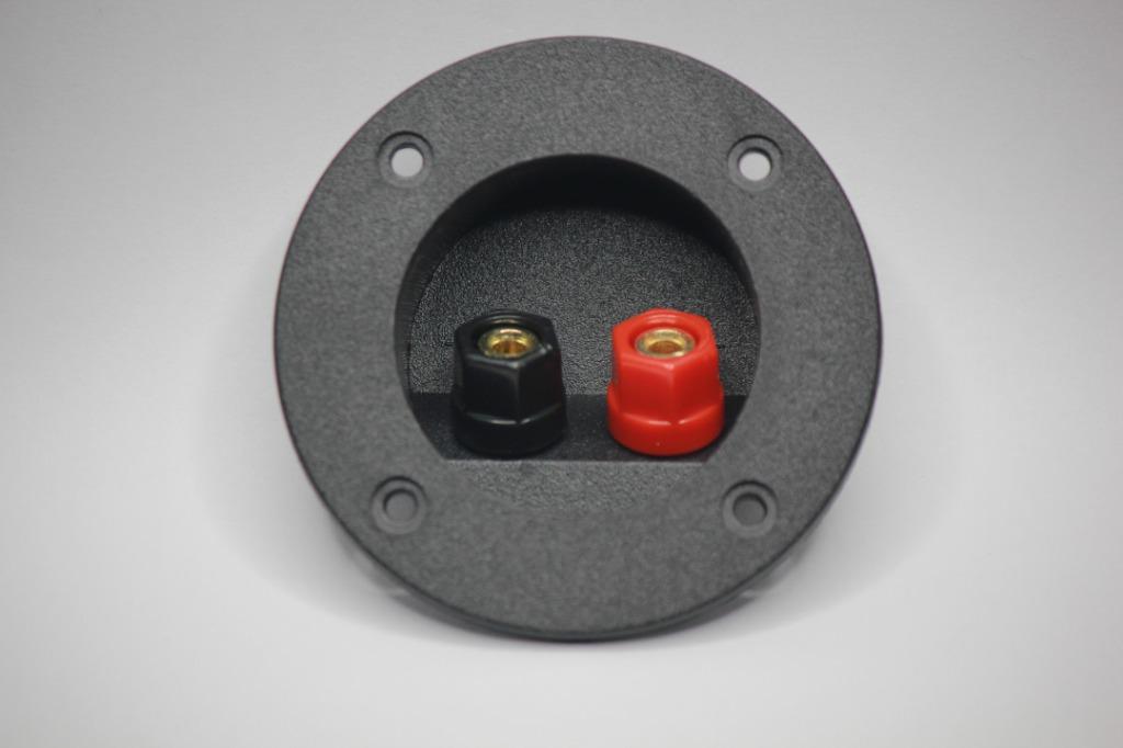 SPEAKER TERMINAL CUP ROUND 3x3inc, 4-HOLE 2-PIN, HEAVY DUTY, BEST FOR ...