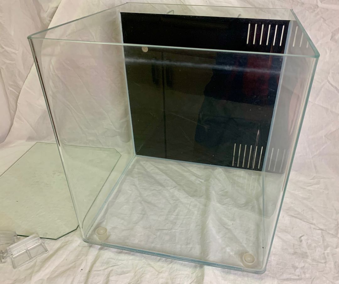 Square glass fish tank, aquarium, terrarium, vivarium, Pet Supplies ...