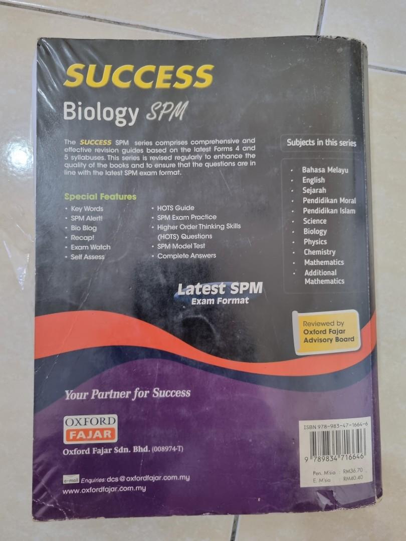 SUCCESS SPM Biology, Hobbies & Toys, Books & Magazines, Textbooks on ...