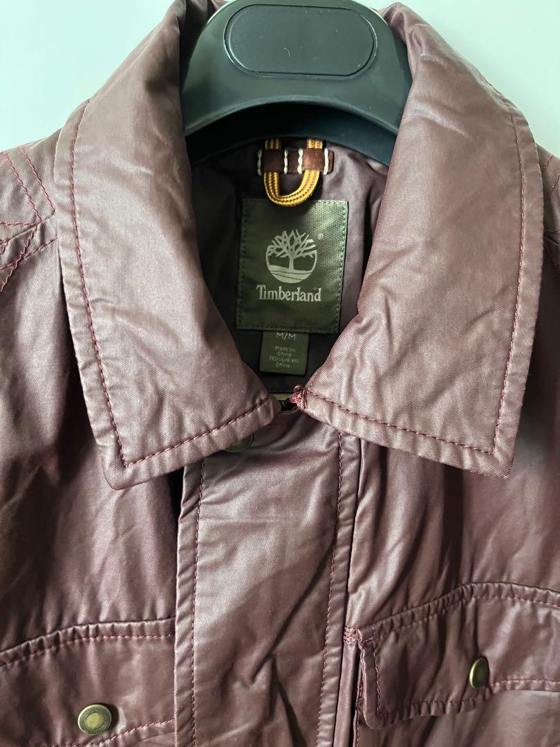 Timberland Rare Maroon Jacket, Men's Fashion, Coats, Jackets and ...
