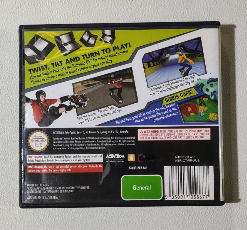 Tony Hawk Motion - [Nintendo DS Game], Video Gaming, Video Games ...