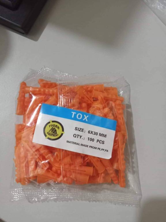 tox #6 with screw (#6 x 1'') set per box, Commercial & Industrial ...