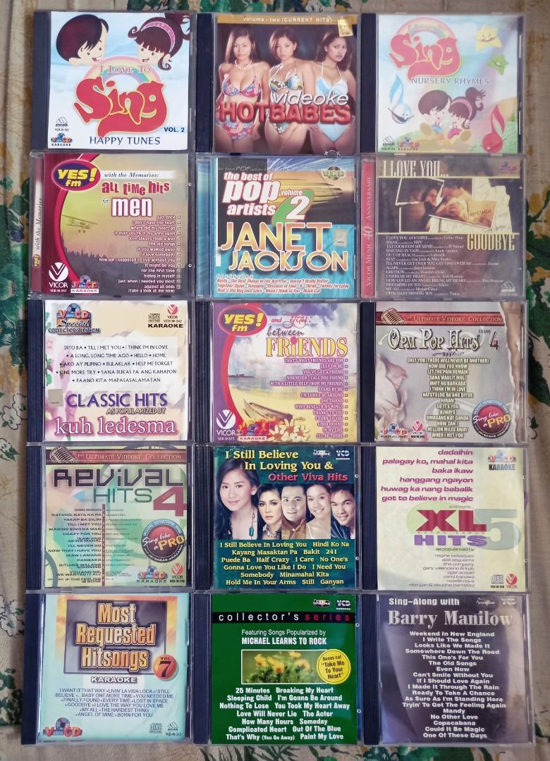 vcd-videoke-vcds-bundle-15-pcs-hobbies-toys-music-media-cds