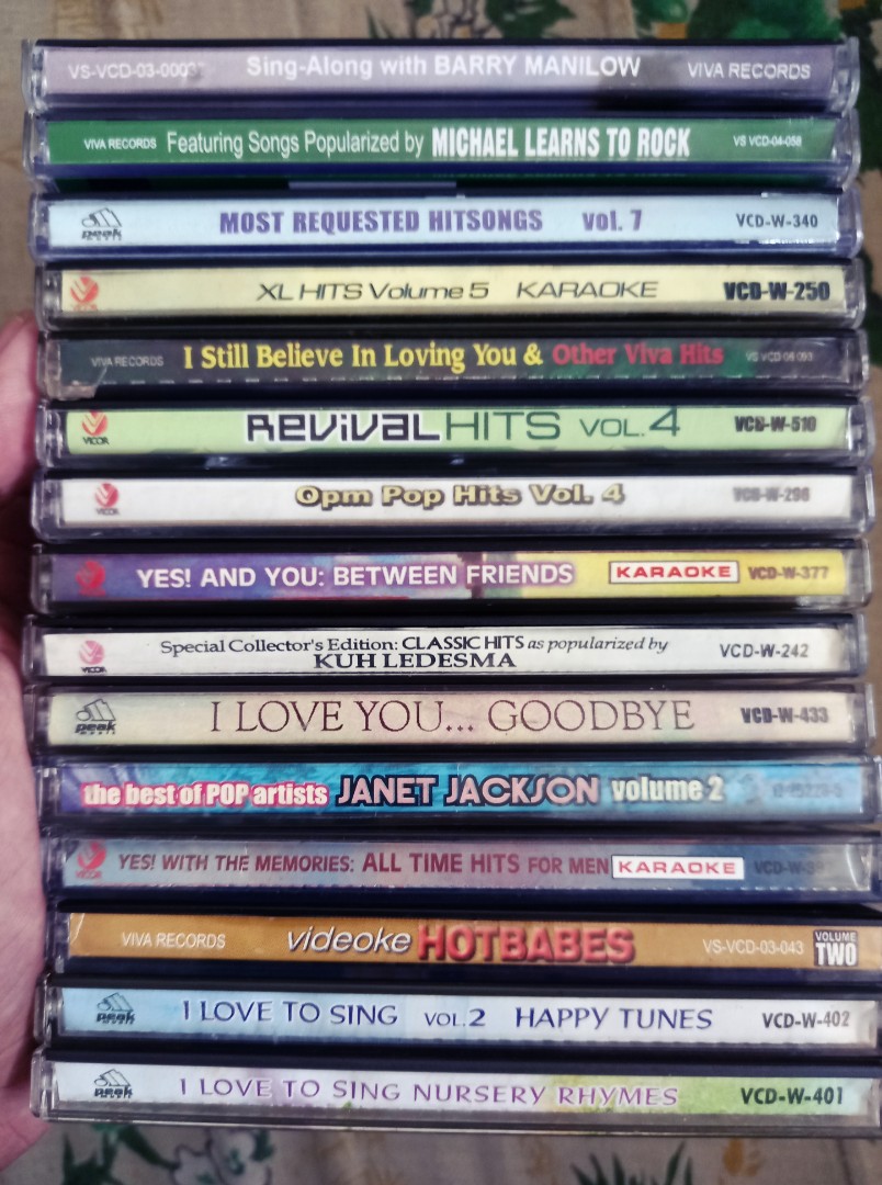 vcd-videoke-vcds-bundle-15-pcs-hobbies-toys-music-media-cds