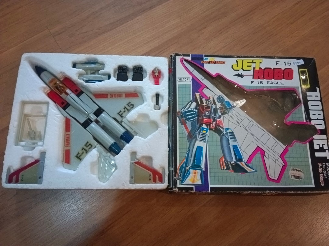 Vintage 1980s Robojet Starscream Transformers F-15 Eagle Diecast Metal ...
