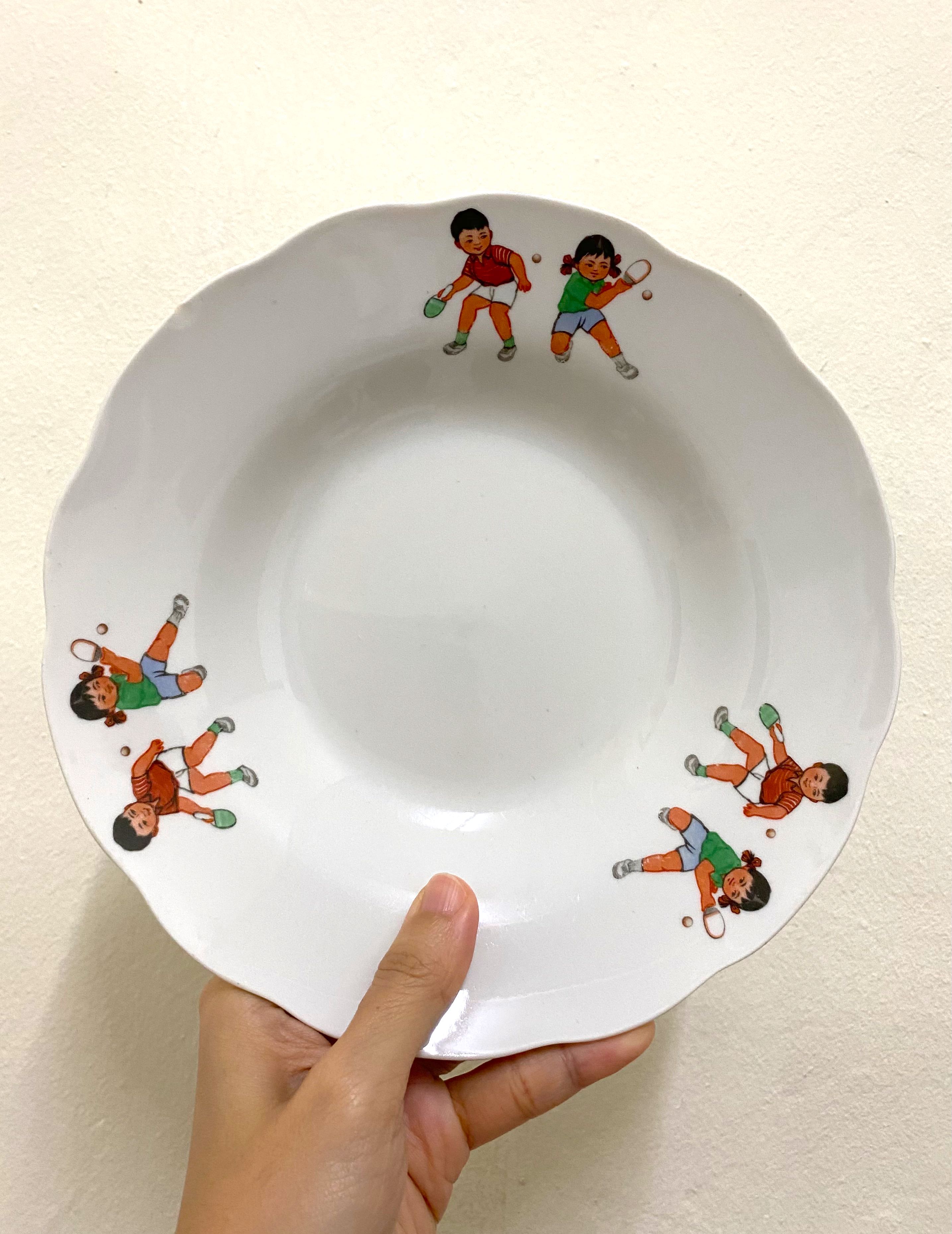 Vintage Ping Pong Super Rare Porcelain Plate (Table Tennis Collection ...