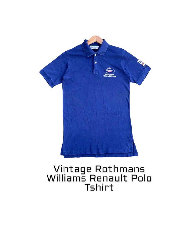 Vintage Rothmans Williams Renault Polo Tshirt, Men's Fashion, Tops ...