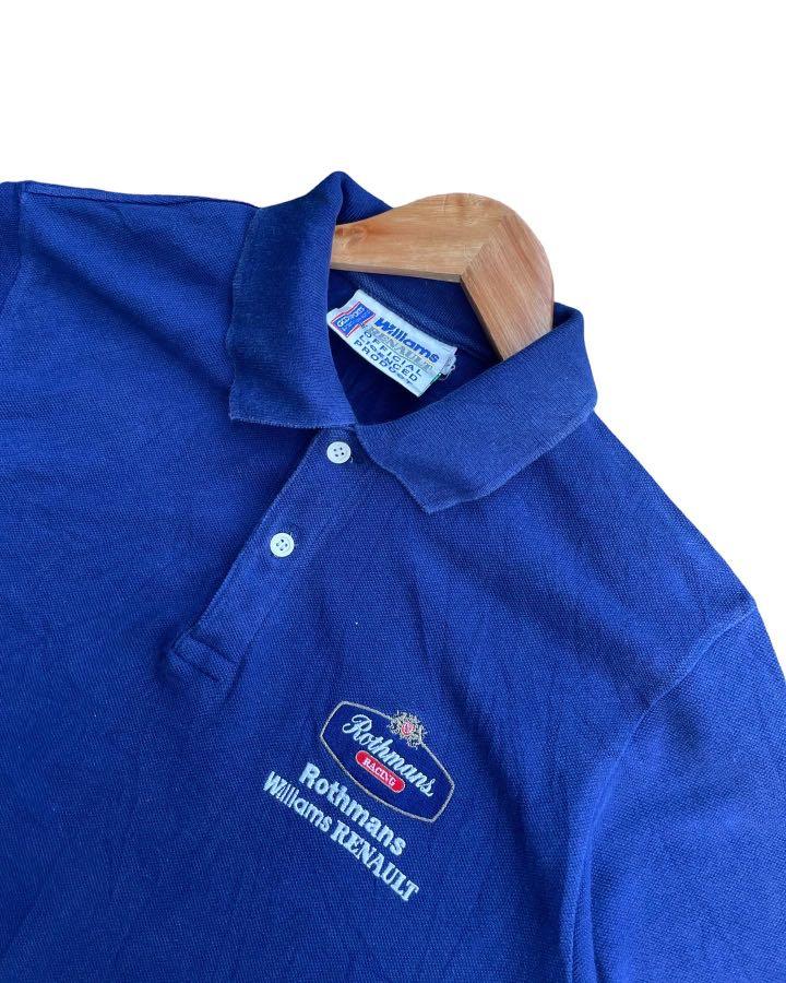 Vintage Rothmans Williams Renault Polo Tshirt, Men's Fashion, Tops ...