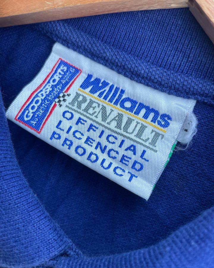 Vintage Rothmans Williams Renault Polo Tshirt, Men's Fashion, Tops ...