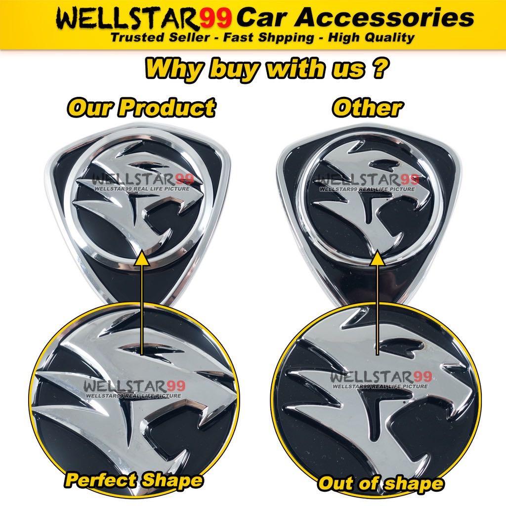 WF(Red Tiger) Proton 3D Logo Emblem for Waja MMC/BLM/FLX/Satria Neo ...