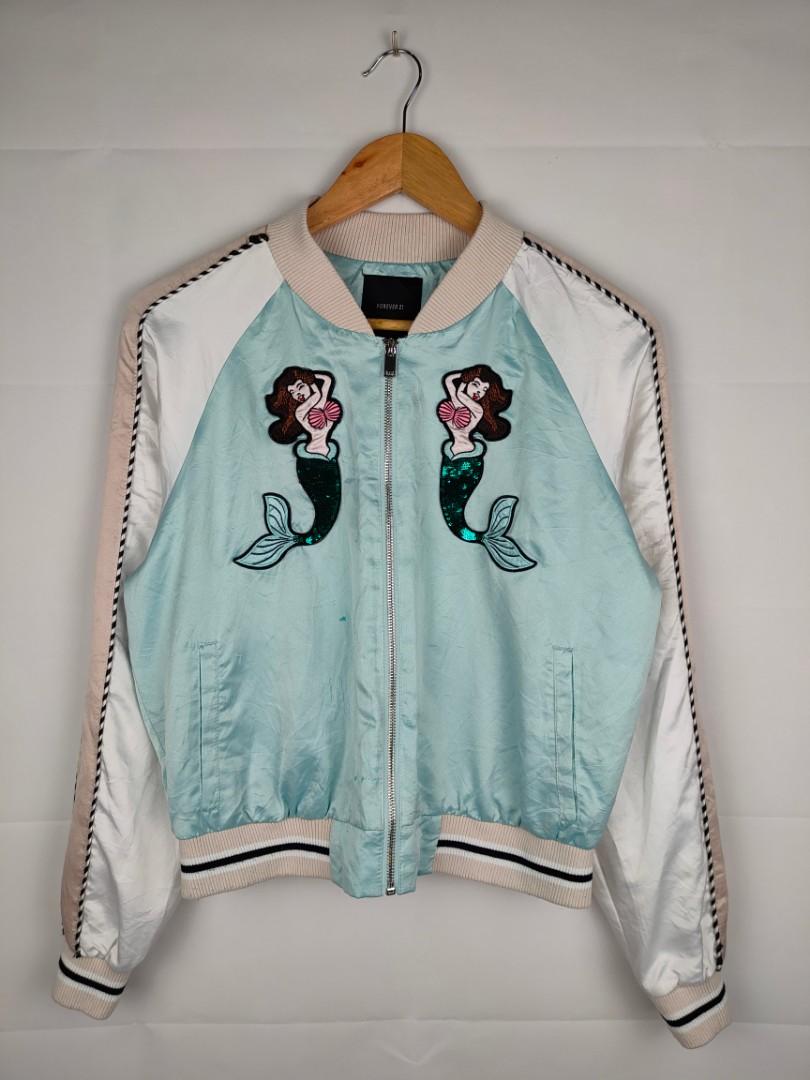 Women Mermaid Sukajan Jacket, Women's Fashion, Coats, Jackets and ...