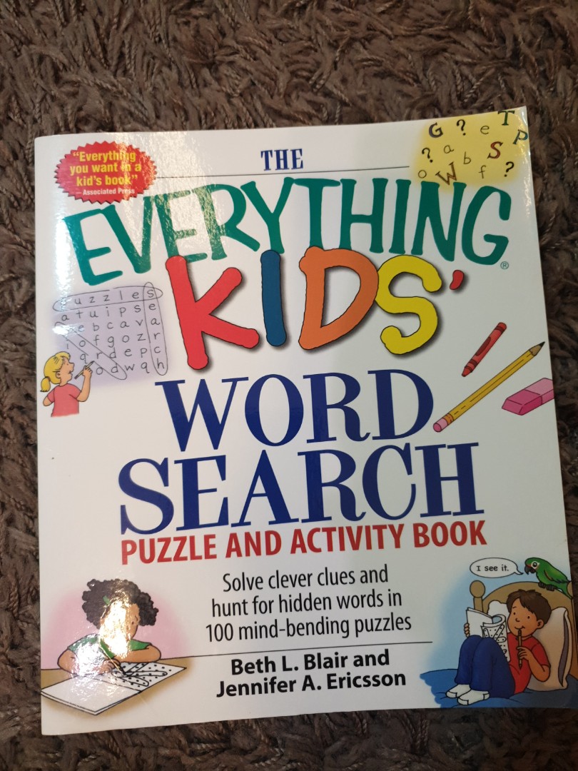 Word Search Puzzle Book for Kids, Hobbies & Toys, Books & Magazines ...
