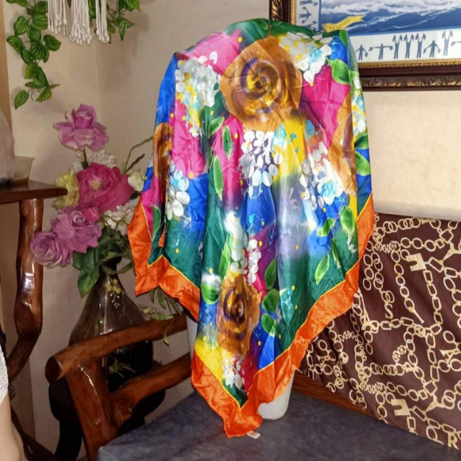 XIANG MEI SILK SCARF, Women's Fashion, Watches & Accessories, Scarves ...