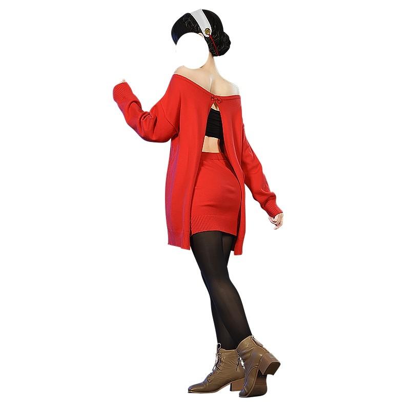 Yor Forger Spy x Family Red Casual Home Wear Cosplay Costume, Hobbies ...