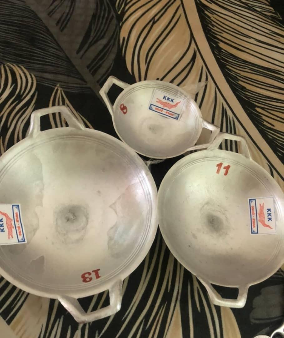 3 IN 1 SET KUALI BESI CAP BUAYA TEBAL PADU Diperbuat dari cas aluminium ...