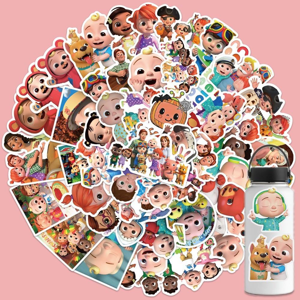 50pcs Cocomelon PVC waterproof skateboard laptop luggage graffiti ...