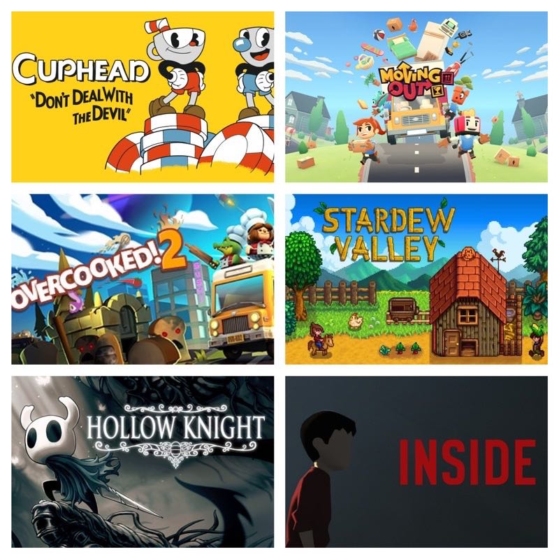 （Buy 2 Free 1）（6in1）Nintendo Switch Cuphead,Moving Out,Overcooked 2 ...
