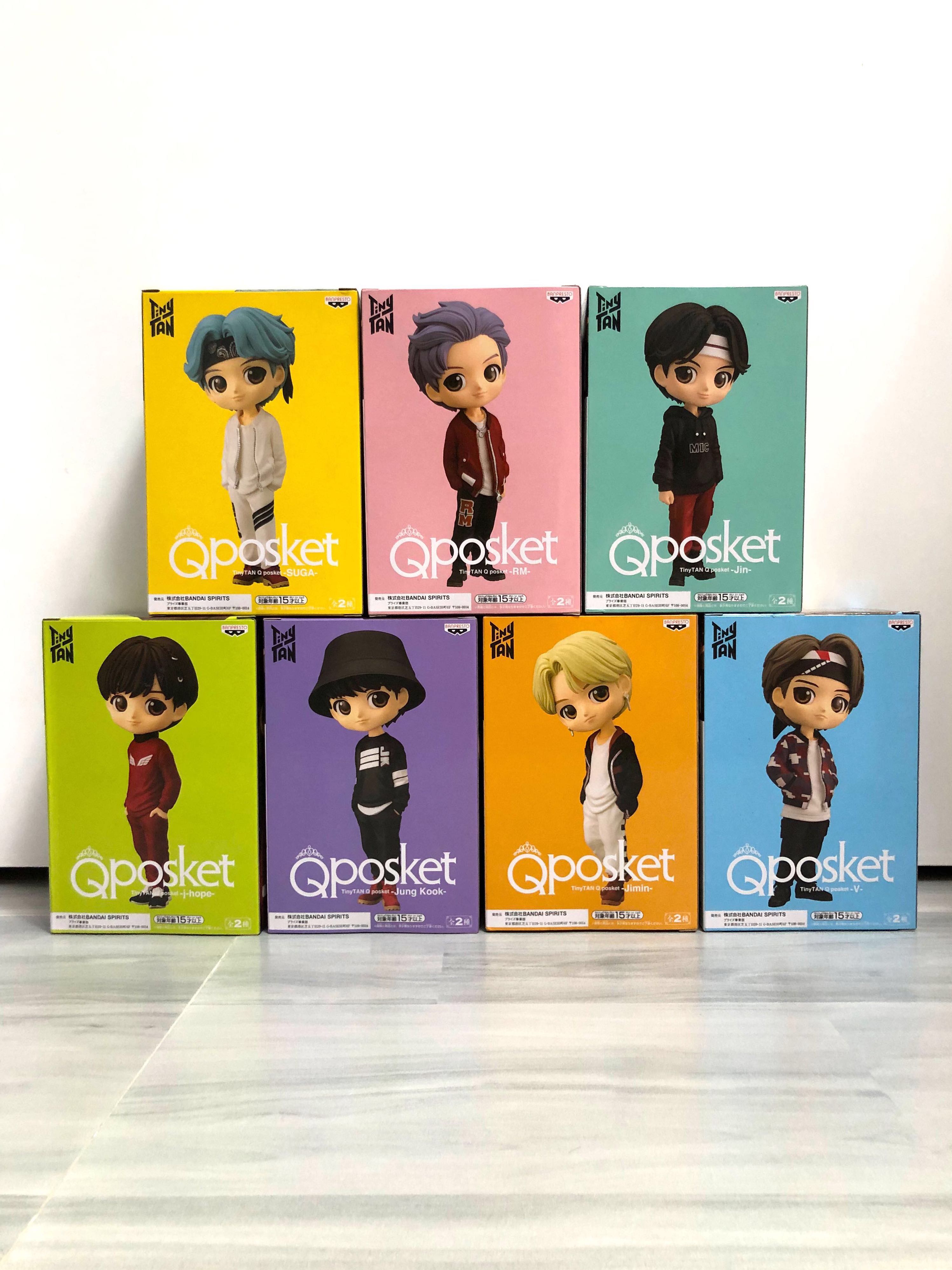 日版 BTS TinyTan 防彈少年團 A色 Suga Rm Jin J-hope Jung Kook Jimin V Qposket qp ...