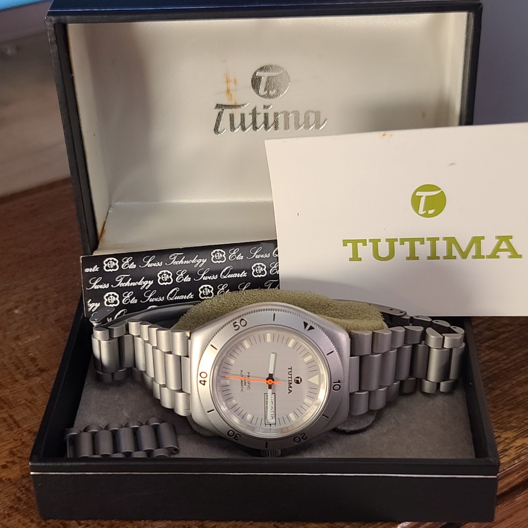 絕版 Tutima Pacific automatic diver's tool watch made in Germany 德國製造 帝瑪 ...