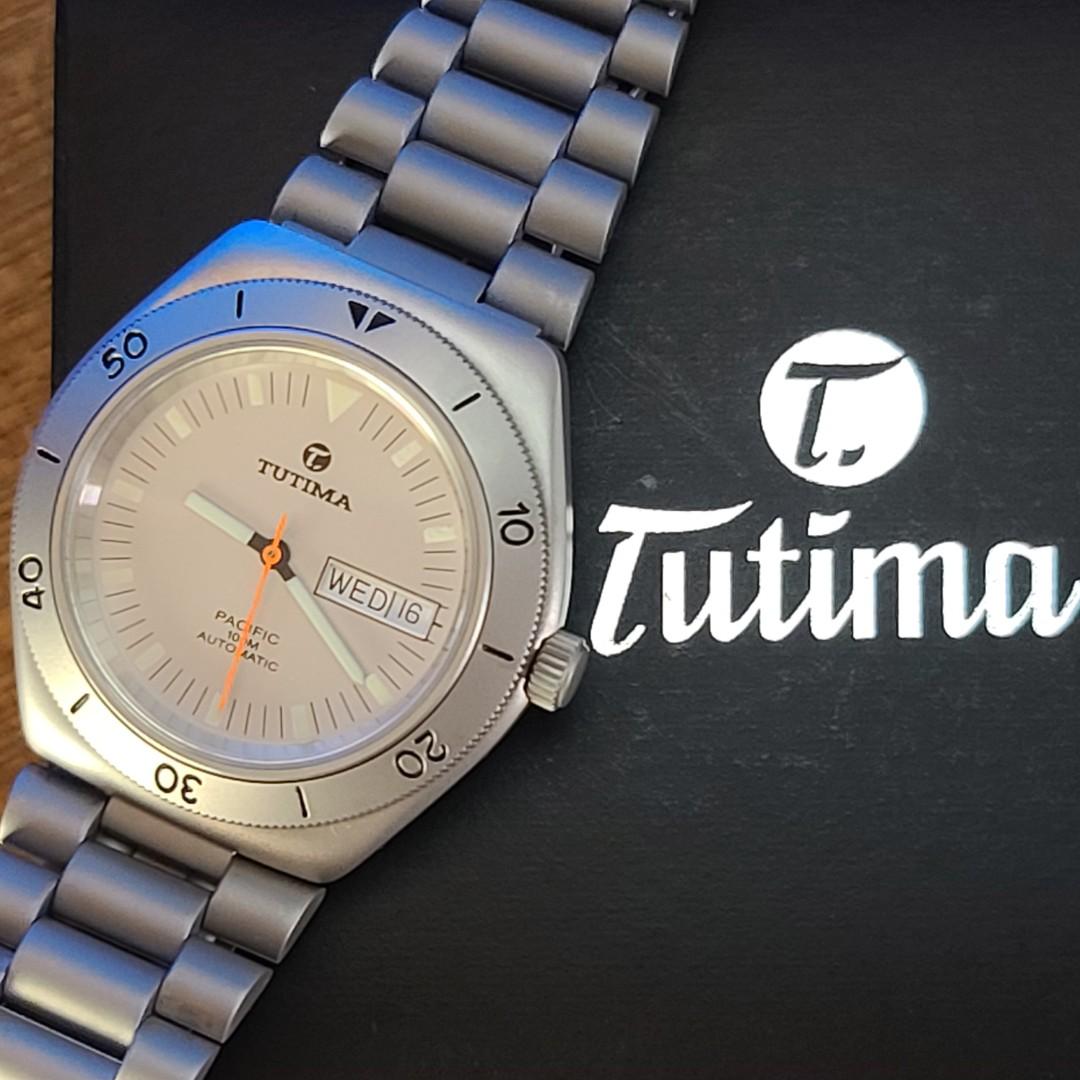 絕版 Tutima Pacific automatic diver's tool watch made in Germany 德國製造 帝瑪 ...
