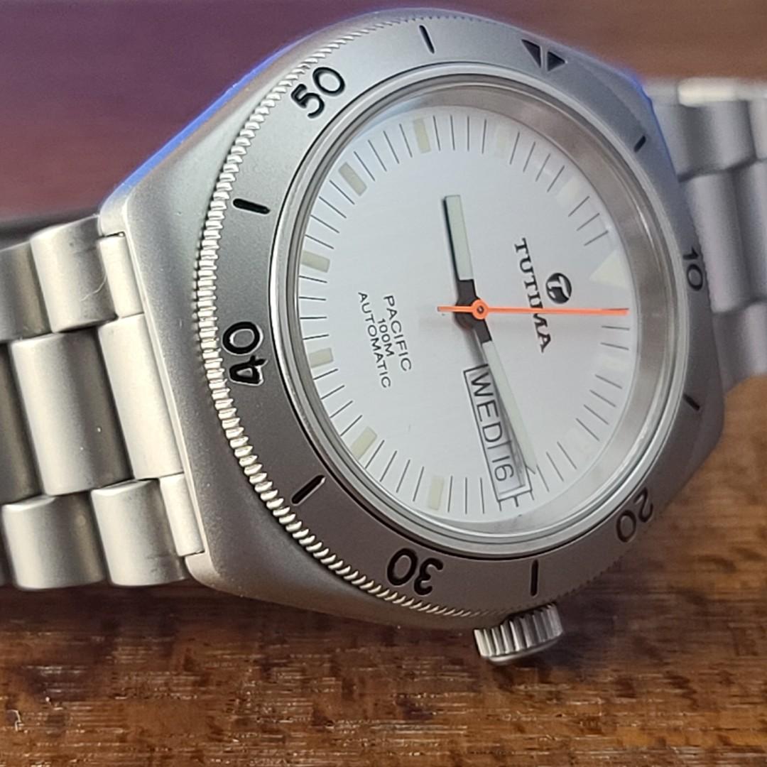 絕版 Tutima Pacific automatic diver's tool watch made in Germany 德國製造 帝瑪 ...